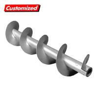 China Custom Stainless Steel Auger Screw for Conveyor Systems - 304/316L Material with 1 Year Warranty and Food Grade Certification for sale