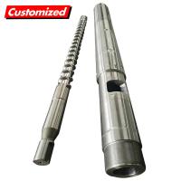 China Bimetallic Twin Screw Barrel Φ30-150mm HRC58-68° for Injection Molding Machines for sale