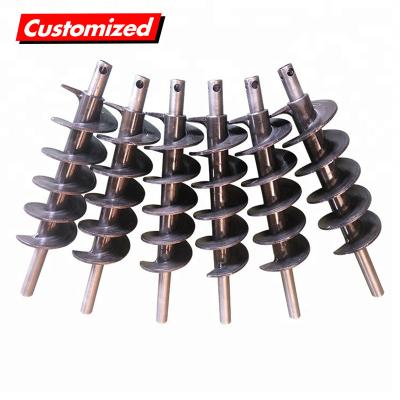 China Custom Stainless Steel Pellet Stove Auger Screw - 304/316L Material with 1 Year Warranty and OEM Service for sale