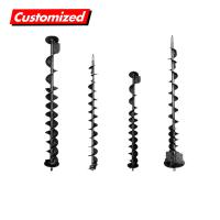 China Customized 304 316L Stainless Steel Auger Screw Shaft for Rice Harvester High Precision Food Grade for sale