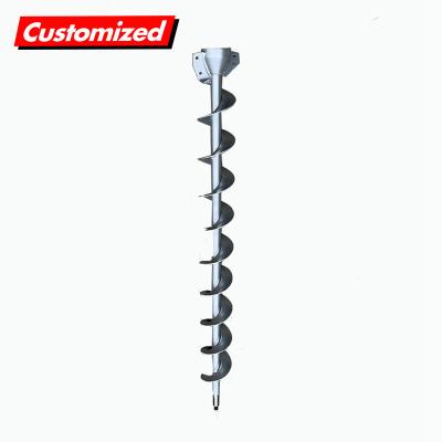 China Food Grade Stainless Steel Auger Screw 304 316L Customizable Screw Conveyor Blade for Manufacturing Plants for sale
