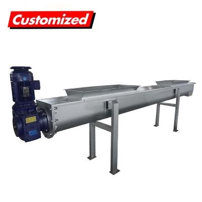 China Stainless Steel Shaftless Spiral Auger Conveyor | 100°C Max Temperature, 30° Incline Angle | Custom Industrial Material Handling for sale