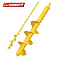 China 304 316L Stainless Steel Auger Screw Shaft High Strength Custom Size Spiral Drill Bit for sale