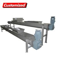 China Heavy-Duty Horizontal Trough Shaftless Screw Conveyor 100°C Max Temperature 30° Inclination Angle for sale