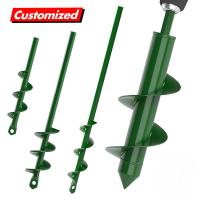 China Customized Food Grade 304 Stainless Steel Auger Screw Spiral Drill Bit for Garden Hole Digging for sale