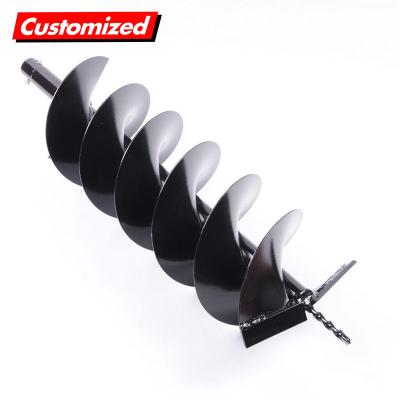 China Customized 304/316L Stainless Steel Gas Earth Auger Drill Bit for Power Post Fence for sale