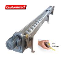 China Stainless Steel Shaftless Screw Auger Conveyor 220-380mm for Grain Chemical Transport for sale
