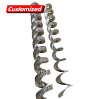 China OEM Custom Stainless Steel Spiral Conveyor Blade SS304/SS316L for Grain Transport with 6 Month Warranty for sale