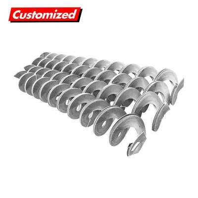 China Custom Stainless Steel SS304/SS316L Helical Screw Auger Blade for Conveyor Systems - 200°C Max Temperature, 6 Month Warranty for sale