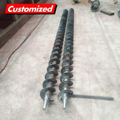 China Custom Continuous Screw Flight Auger Spiral Blade - Up to 2000mm Diameter 35mm Thickness Stainless Steel Conveyor Components for sale