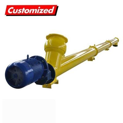 China Custom Cement Screw Feeder with Flexible Tube and Fire Resistant Auger Screw - 1 Year Warranty, Carbon Steel Construction for sale