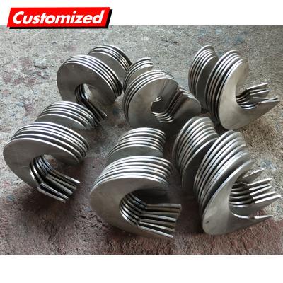 China Food Grade Continuous Screw Auger Flight for Poultry Farms - 304/316L Stainless Steel with 1 Year Warranty for sale