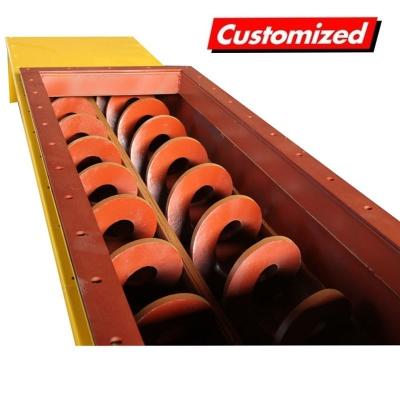 China Stainless Steel Customized Heat Resistant Shaftless Screw Auger Conveyor System 100% Fill Rate for sale