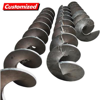 China Custom Stainless Steel Auger Screw Spiral Blade SS304 SS316L 200C for Industrial Conveyor Systems for sale