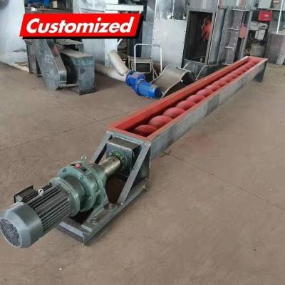 China Stainless Steel U-Shaped Screw Auger Conveyor 3000-5000 pcs/h Custom Dimensions for sale