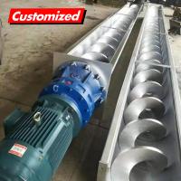 China Customized Stainless Steel Screw Auger Conveyor 220V 380V 600V 0.4kW 22kW for sale