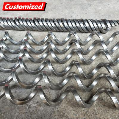 China Customizable Shaftless Spiral Blade Auger Screw 304 316 Stainless Steel Food Grade High Precision for sale