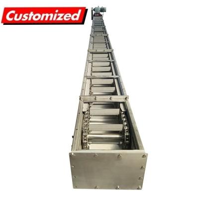 China Customized Stainless Steel Scraper Conveyor GBX300-7600 | 304 Material | 50 Sets/Month Capacity for sale
