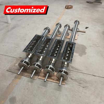 China Custom Stainless Steel Screw Auger Feeder for Concrete Powder - U/Tube Shape, 1 Year Warranty, Horizontal/Inclined Layout for sale