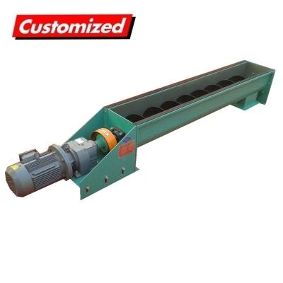 China Industrial Carbon Steel Screw Auger Conveyor 5.5-22KW Heat Resistant for Chemical Mining Transport for sale