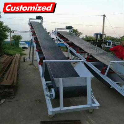 China OEM Custom Mobile Belt Conveyor 500mm Width 4KW Power for Truck Loading and Unloading Operations for sale