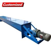 China Heat Resistant Carbon Steel Screw Auger Conveyor 220V 380V 70m Transfer Feeder for sale