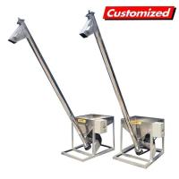 China Stainless Steel 304 Food Grade Screw Auger Conveyor Feeder with 1 Year Warranty and Custom Dimensions for sale