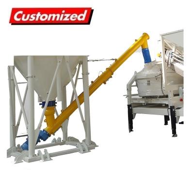 China Custom Stainless Steel Screw Auger Conveyor with Hopper - 1 Year Warranty, Fire Resistant Material for Industrial Powder Conveying for sale