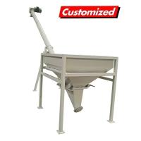China Carbon Steel Inclined Screw Feeder 159mm Diameter 4m Length for Grain Powder Conveying for sale