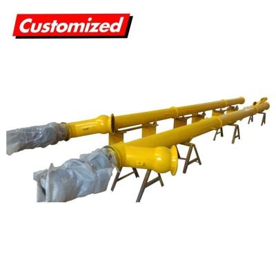 China OEM Custom Stainless Steel Flexible Screw Conveyor for Cement - 14m Length, 3-30W Power Options for sale