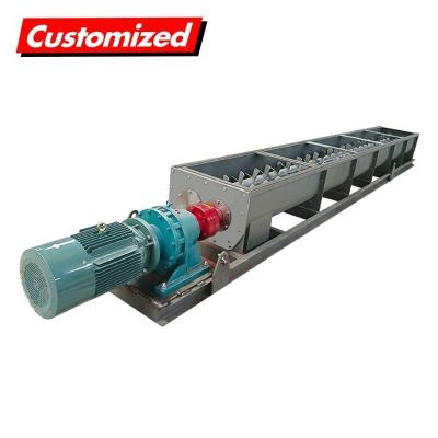 China U-Shaped Sludge Pipe Screw Conveyor SLS350-6000 | Stainless Steel Construction | 1-30m Custom Length for sale
