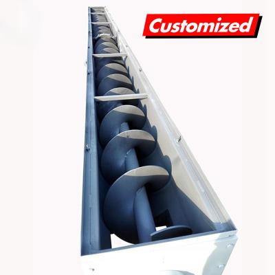 China Custom Stainless Steel Spiral Auger Conveyor for Drilling Mud Transport - Heat Resistant Carbon Steel Construction with Flexible Dimensions for sale