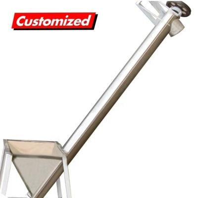 China Stainless Steel Heat Resistant Screw Auger Feeder 300mm Diameter 220V 380V for Cement Grain for sale