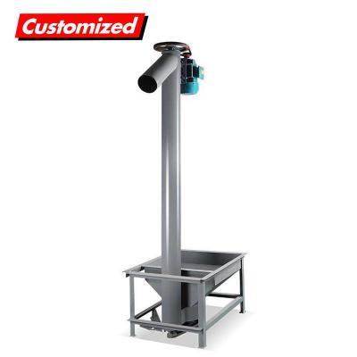 China Wear Resistant Stainless Steel Vertical Screw Lift Conveyor for Powder Transport Customizable for sale