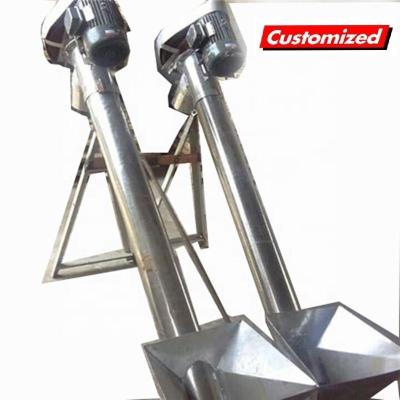 China Custom Stainless Steel Inclined Screw Conveyor 300mm Diameter 220 380V Heat Resistant for sale