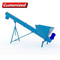 China Industrial Electric Screw Auger Conveyor 380V for Bulk Material Handling with Customized Diameter Options for sale
