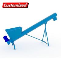 China OEM Custom Hopper Auger Conveyor 380V Flexible Screw Conveyor for Concrete Gravel Handling for sale