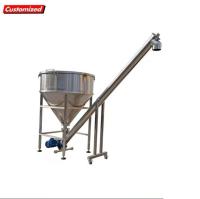 China Fire Resistant Stainless Steel Vertical Screw Lift Conveyor 1 Year Warranty Custom Capacity for sale