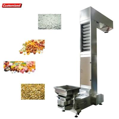 China Z-Type Stainless Steel Vertical Skip Conveyor 1-30m Length 5-13 m³/h Capacity for Powder and Grain Materials for sale