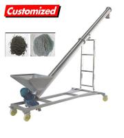 China Compact Tubular Spiral Screw Conveyor 5 Ton/Hour Capacity with Heat-Resistant Carbon Steel Construction for Powder Materials for sale