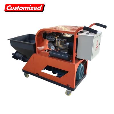 China Electric Mortar Sprayer Machine 4.0-7.5kW Motor Power with 10-30m Conveying Distance for Concrete Plaster Rendering for sale