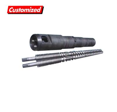 China Stainless Steel Screw Barrel Set with 38CrMoAl Material and 1-Year Warranty for Industrial Conveyor Systems for sale