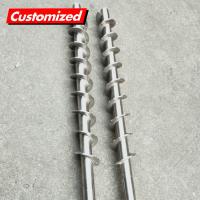 China Stainless Steel 304 316L Food Grade Auger Screw for Flexible Screw Conveyor Custom Size for sale
