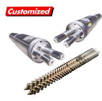 China Food Grade Stainless Steel Twin Screw Barrel Φ30-150mm with HRC58-68 Hardness for Nitriding Extruder Equipment for sale