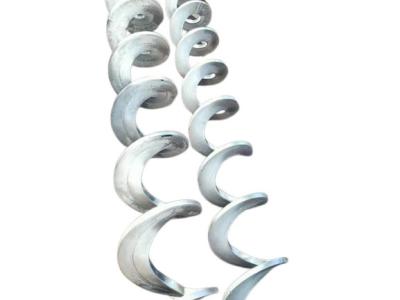 China Stainless Steel SS304 SS316 Food Grade Shaftless Auger Screw Custom Sizes for Conveyor Systems for sale