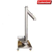 China Custom Stainless Steel Flexible Screw Auger Feeder Heat Resistant Powder Conveyor 40L 150L for sale