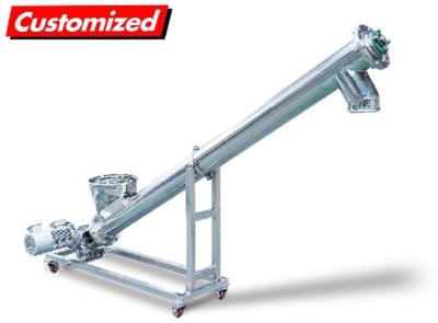 China Stainless Steel Heat Resistant Screw Auger Feeder Flexible Conveyor for Powder Transport Customizable Dimensions for sale