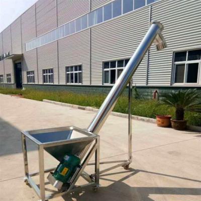 China Stainless Steel Heat Resistant Flexible Screw Conveyor for Powder Grain Transport Customizable for sale
