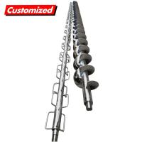 China Customized Food Grade Auger Screw Spiral Blade 304 316L Stainless Steel for Screw Conveyor for sale