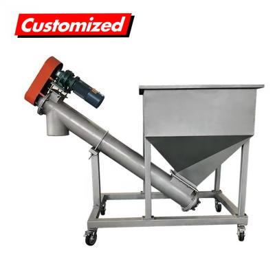 China Stainless Steel Heat Resistant Screw Auger Feeder Conveyor 2m Inclined Customizable for sale